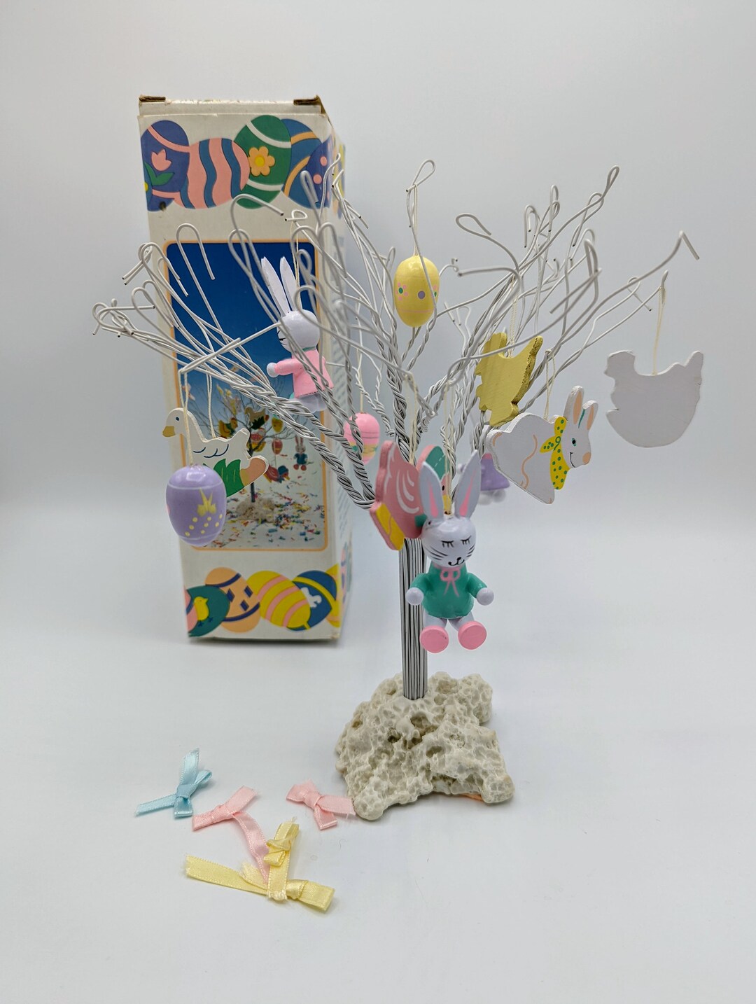 Vintage Wire Easter Tree With Ornaments - Etsy