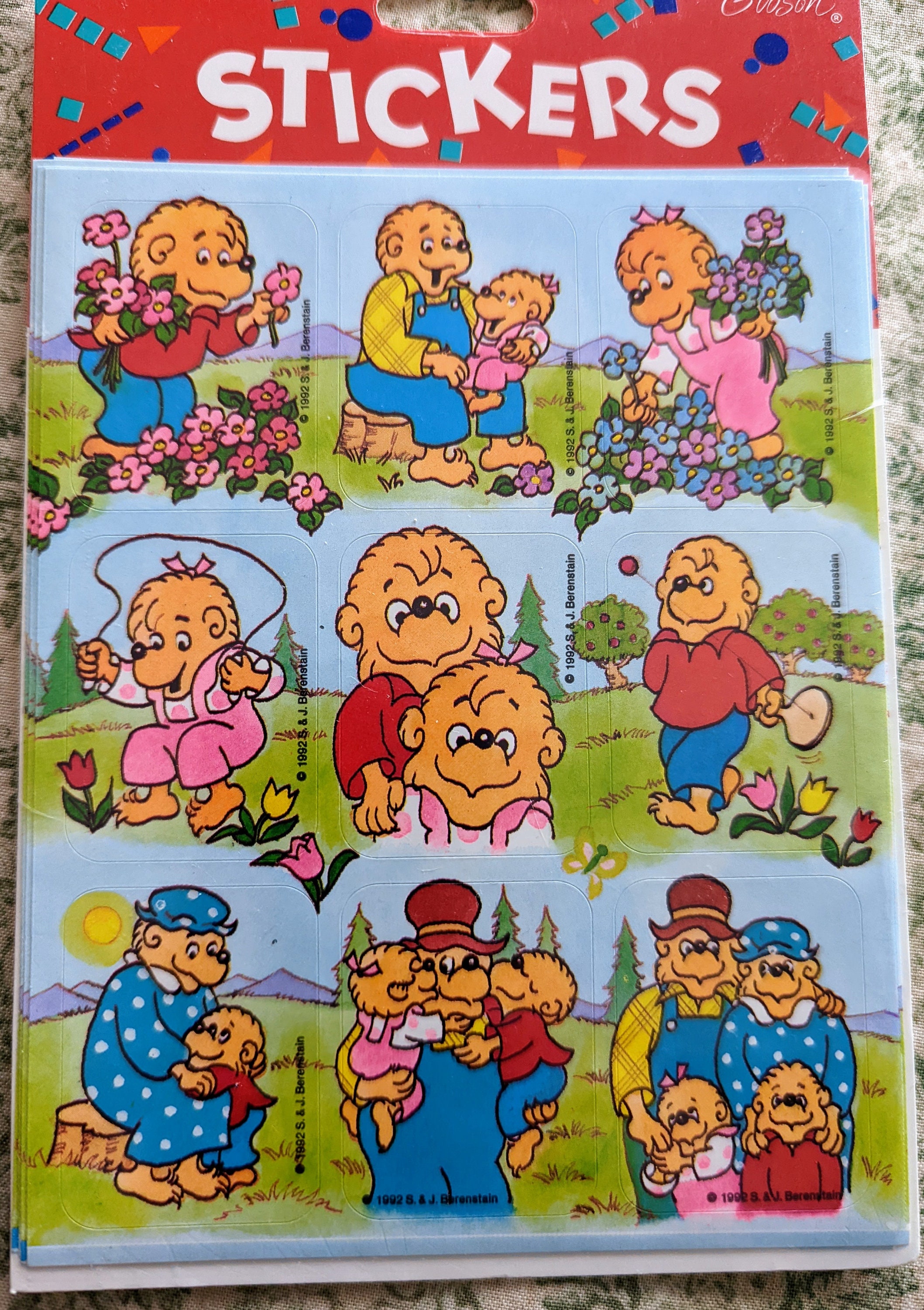 Vintage Stickers Peanuts, Dilbert, Mickey & Friends, Berenstain Bears ...