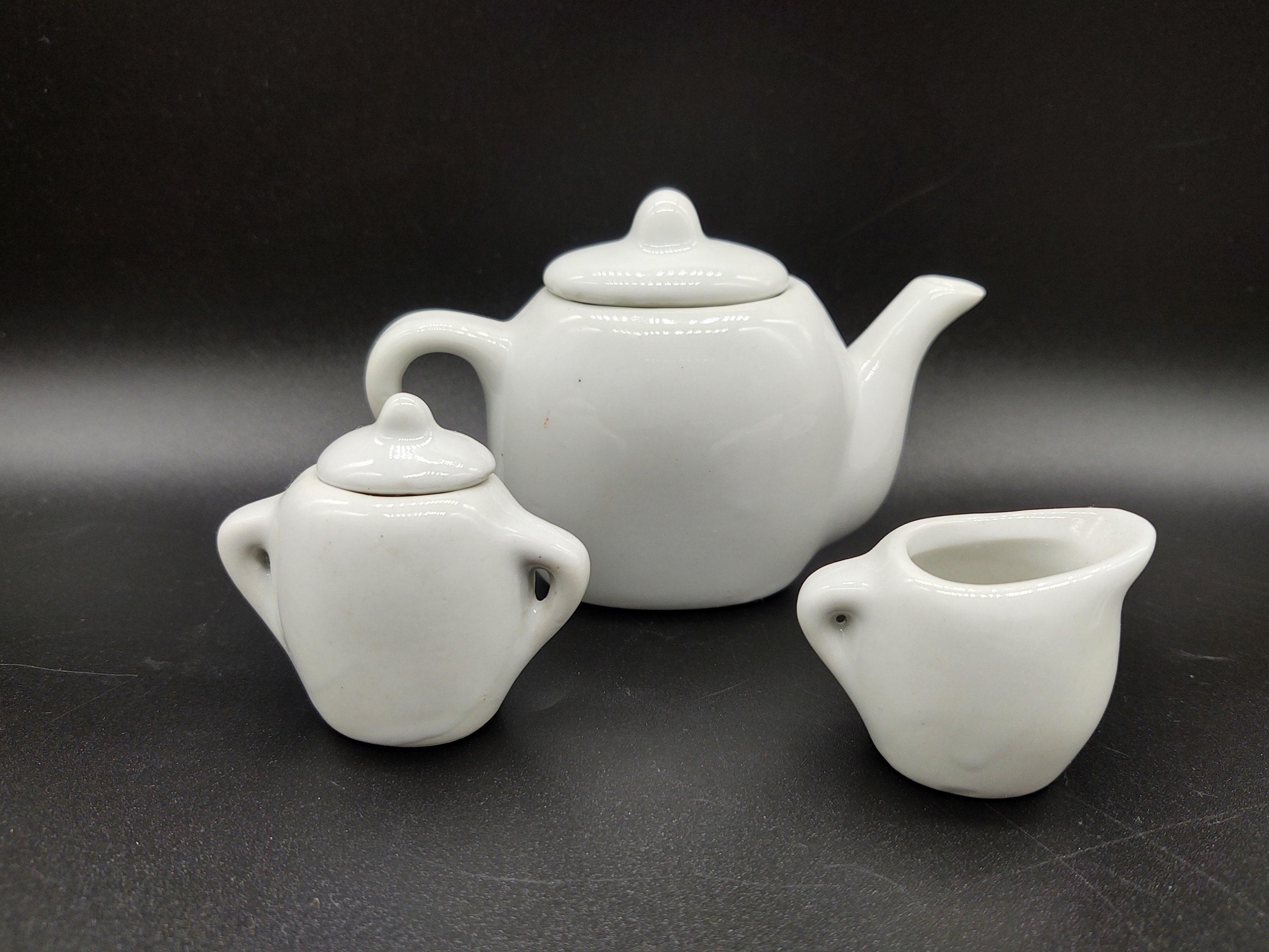 Vintage Child's 17 Piece Folkart Guardian Angel Tea Set | Etsy