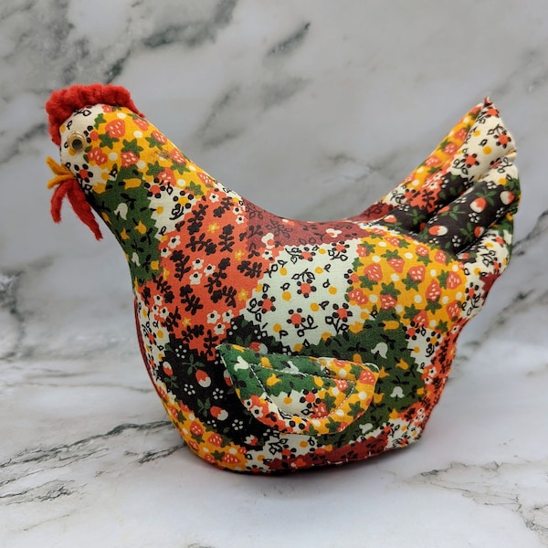 Patchwork Chicken - Etsy
