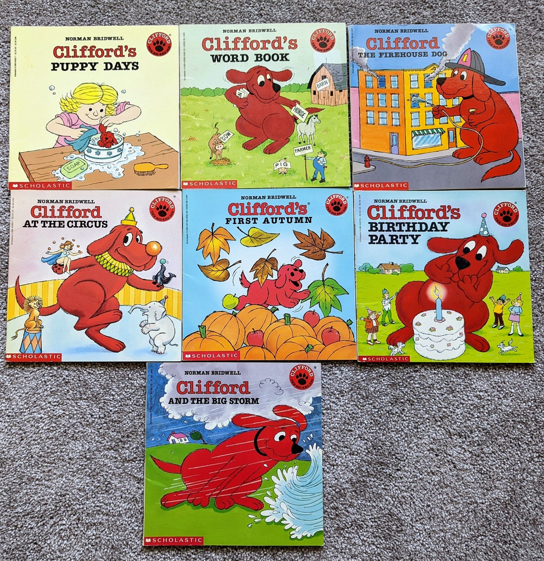Clifford the Big Red Dog Set/7 Scholastic Books - Etsy Australia