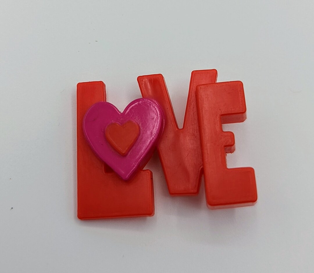 Vintage Hallmark Valentine LOVE Block Letters and Heart Brooch - Etsy