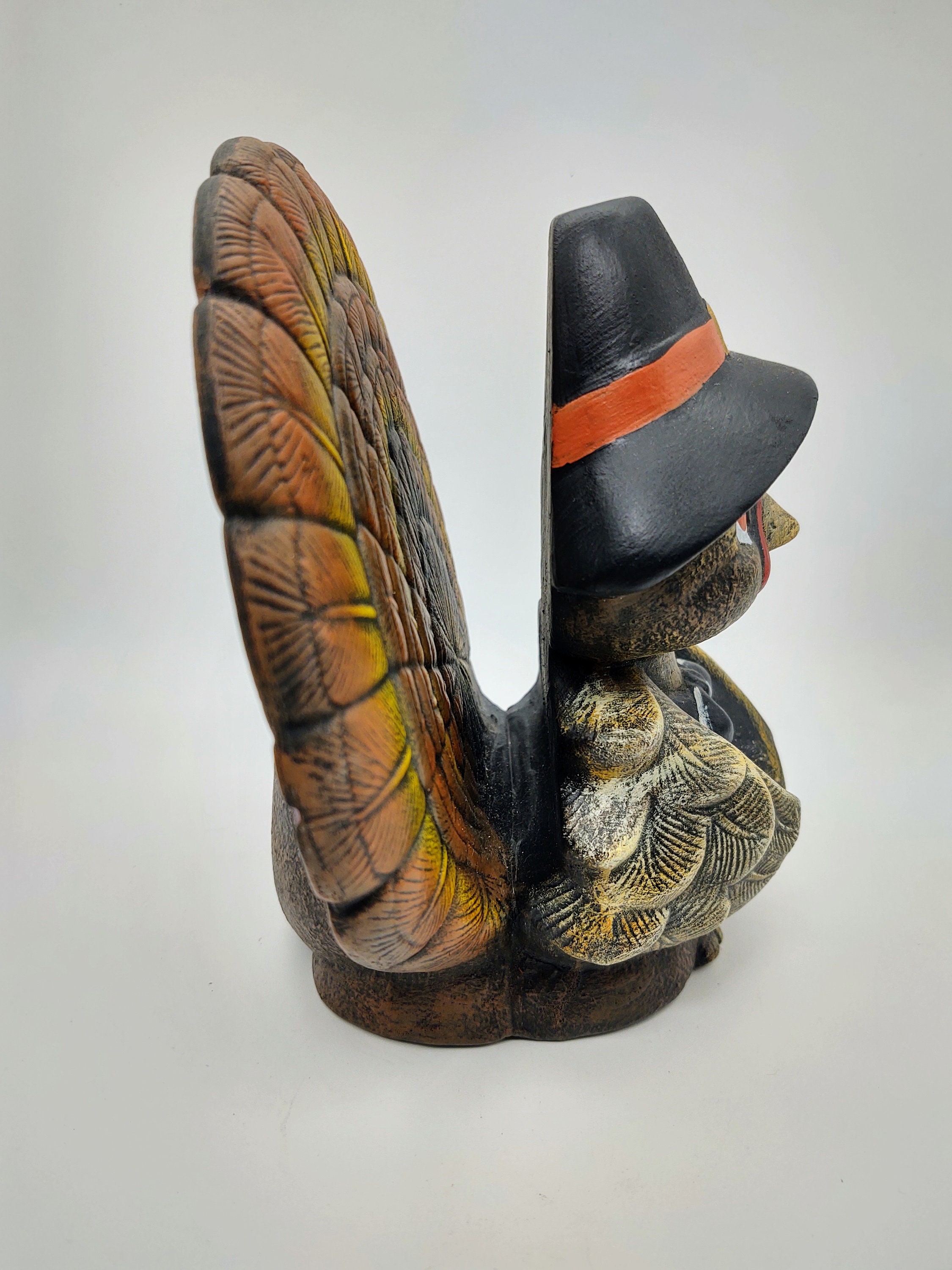 Vintage Hobbyist Ceramic Hand Painted Turkey Thanksgiving | Etsy