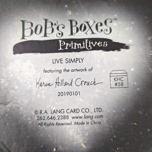 Bob's Boxes Primitives Live Simply Heart Shaped Box - Etsy