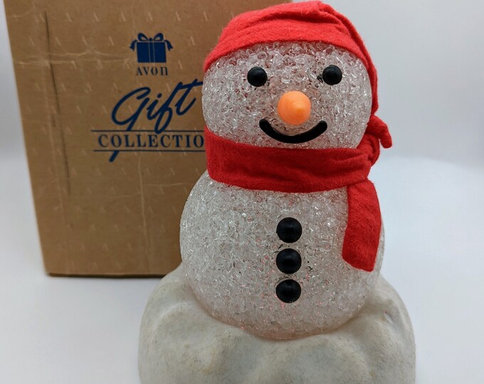 Vintage Avon Little Chilly Light up Snow Kid Melted Plastic Snowman - Etsy