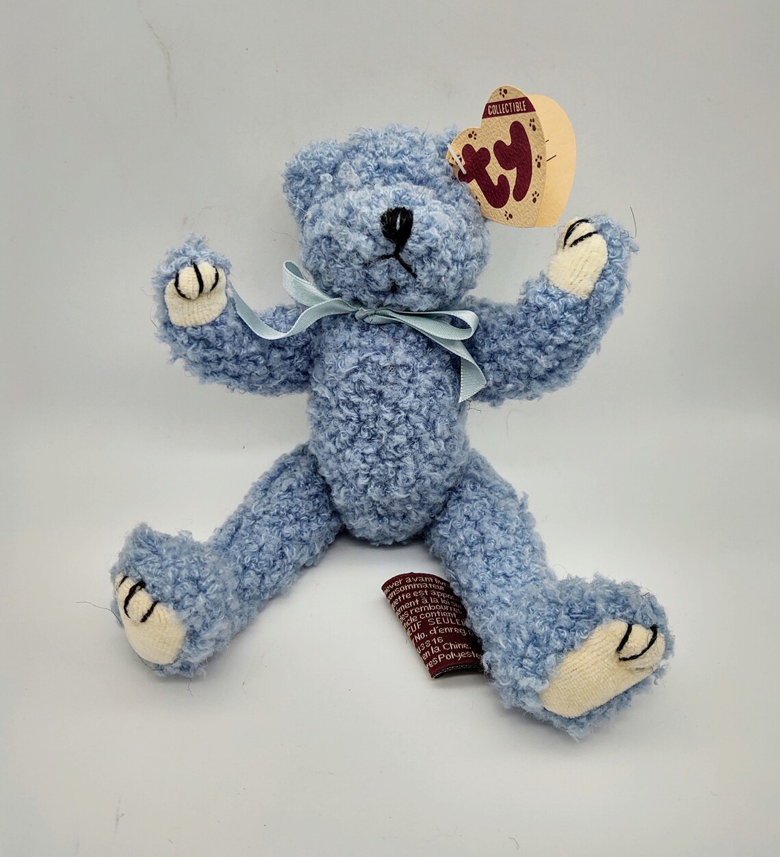 Ty Bluebeary Light Blue Jointed 8 Plush Bear | Etsy