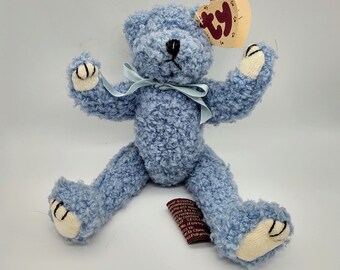 Blue Plush Bear | Etsy