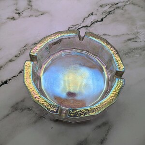 Vintage Blenko Iridescent Pebble Texture 6 or 4 Glass Ashtray - Etsy
