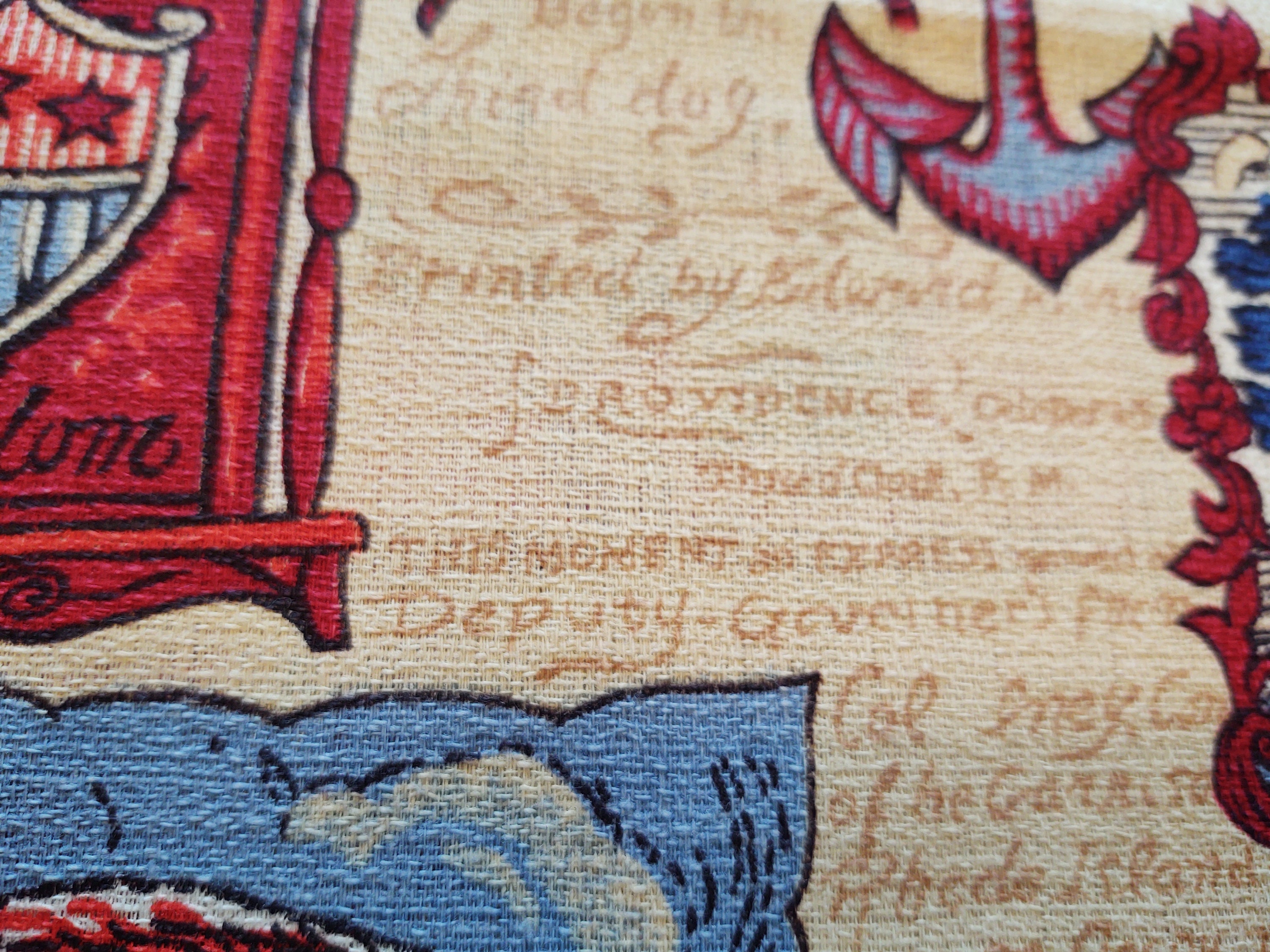 Vintage Patriotic Fabric Americana 1776 Novelty Fabric | Etsy