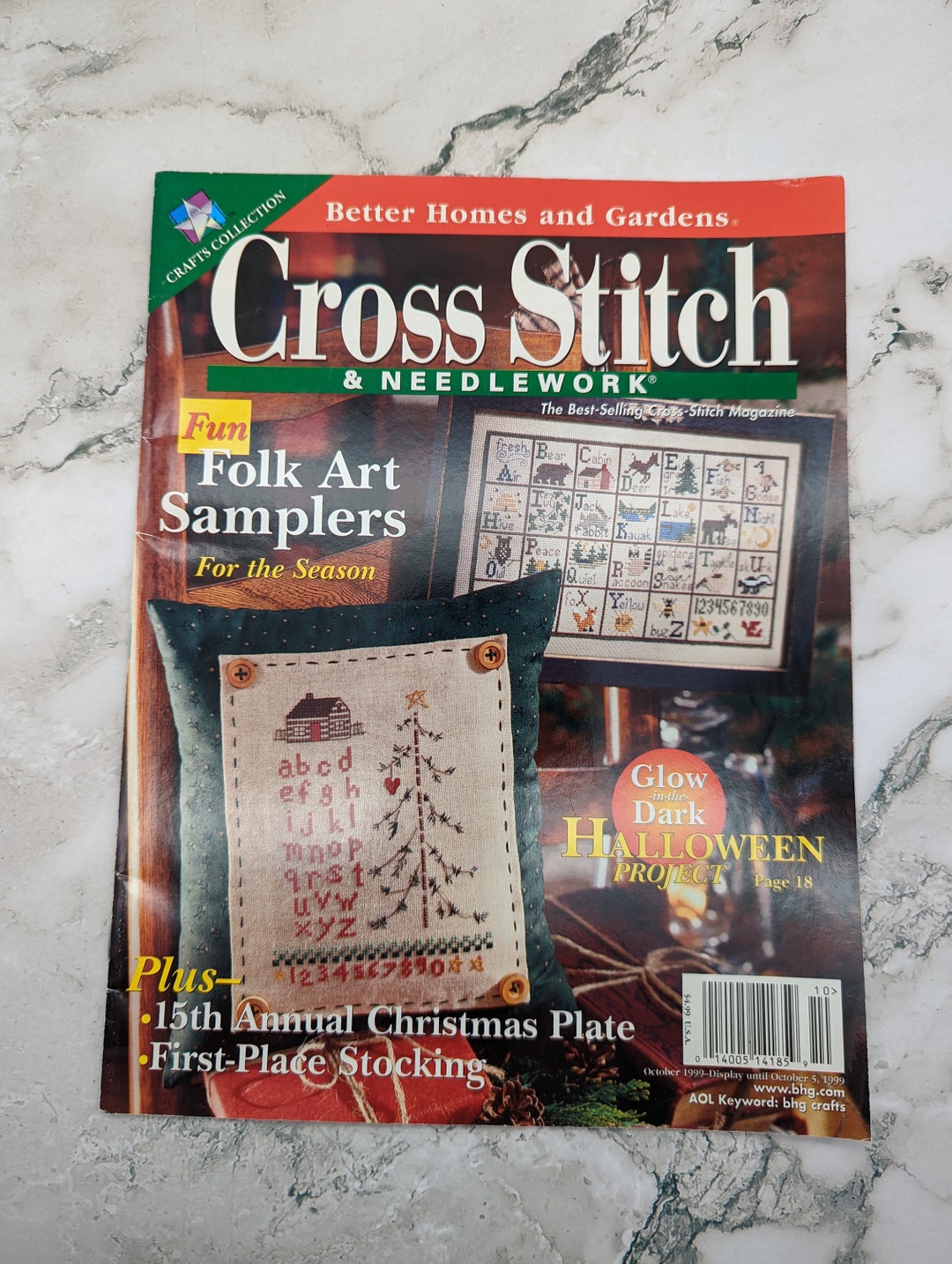 Better Homes and Gardens Cross Stitch & Needlework Magazine Halloween ...
