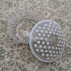 Anchor Hocking Moonstone Round Powder Box or Covered Trinket Box - Etsy