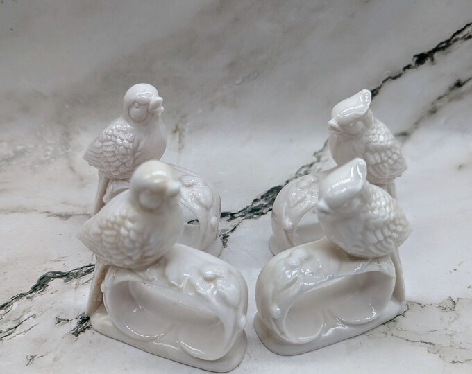 Vintage Ardalt Set of 4 Bone China Bird Napkin Rings - Etsy