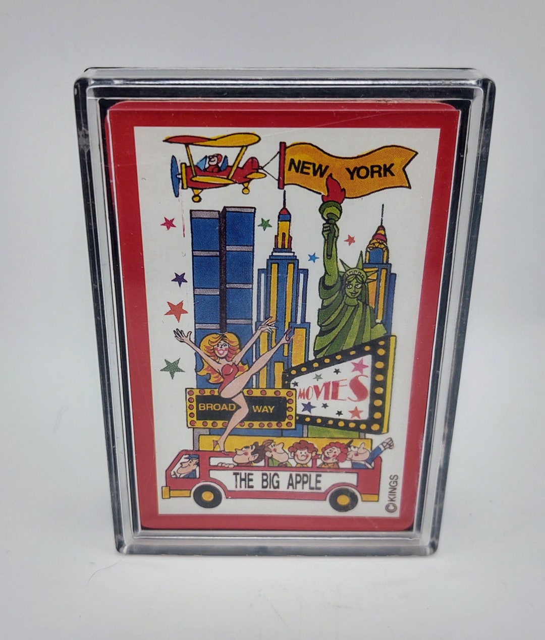 Deck of New York the Big Apple Playing Cards in Plastic Box - Etsy