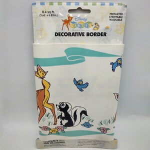 Vintage Disney Babies Bambi Decorative Wall Border 5 Yd Package - Etsy
