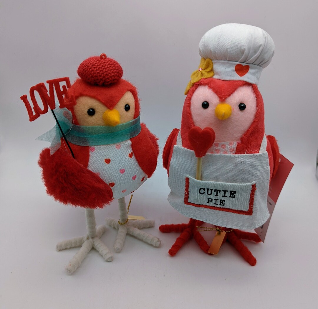 Target Spritz Valentine's Day Featherly Friend Felt Fabric Birds 2023 ...