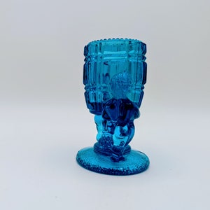 Vintage Peek a Book Cherubs Blue Pressed Glass Toothpick Holder - Etsy