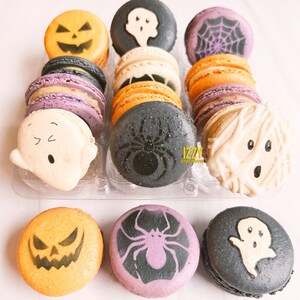 Halloween Macarons - Assorted Designs - 6/12/24 - Flavors Pre Selected ...