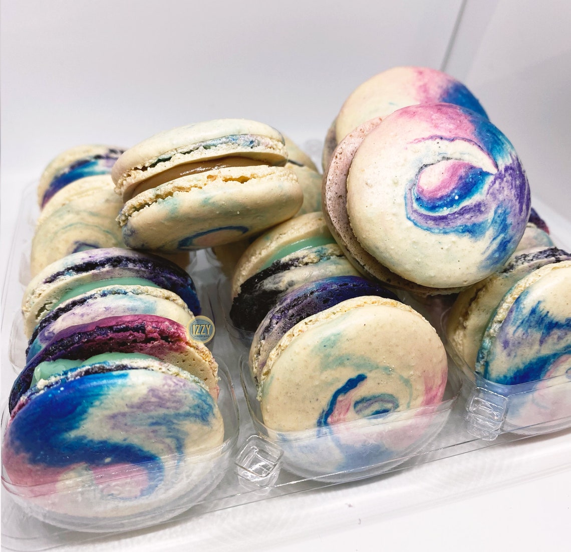 Galaxy Macarons 12 Choose Your Flavor French Macaroons - Etsy
