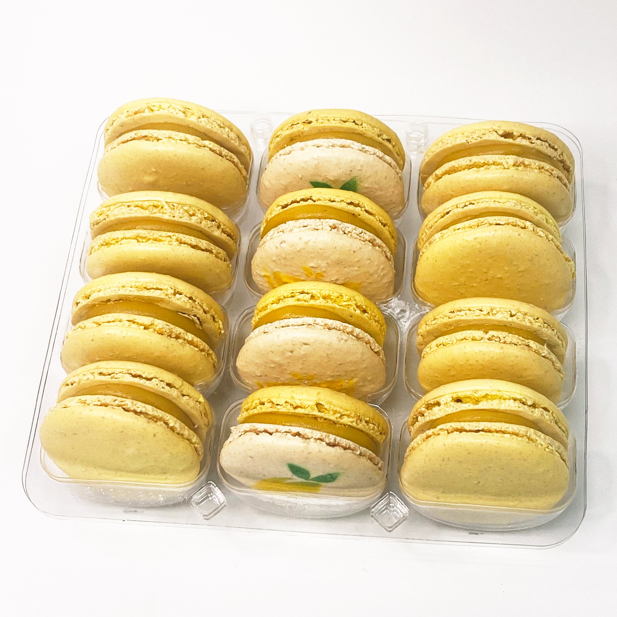Lemon French Macarons 612 or 24 French Yellow Macaroons - Etsy