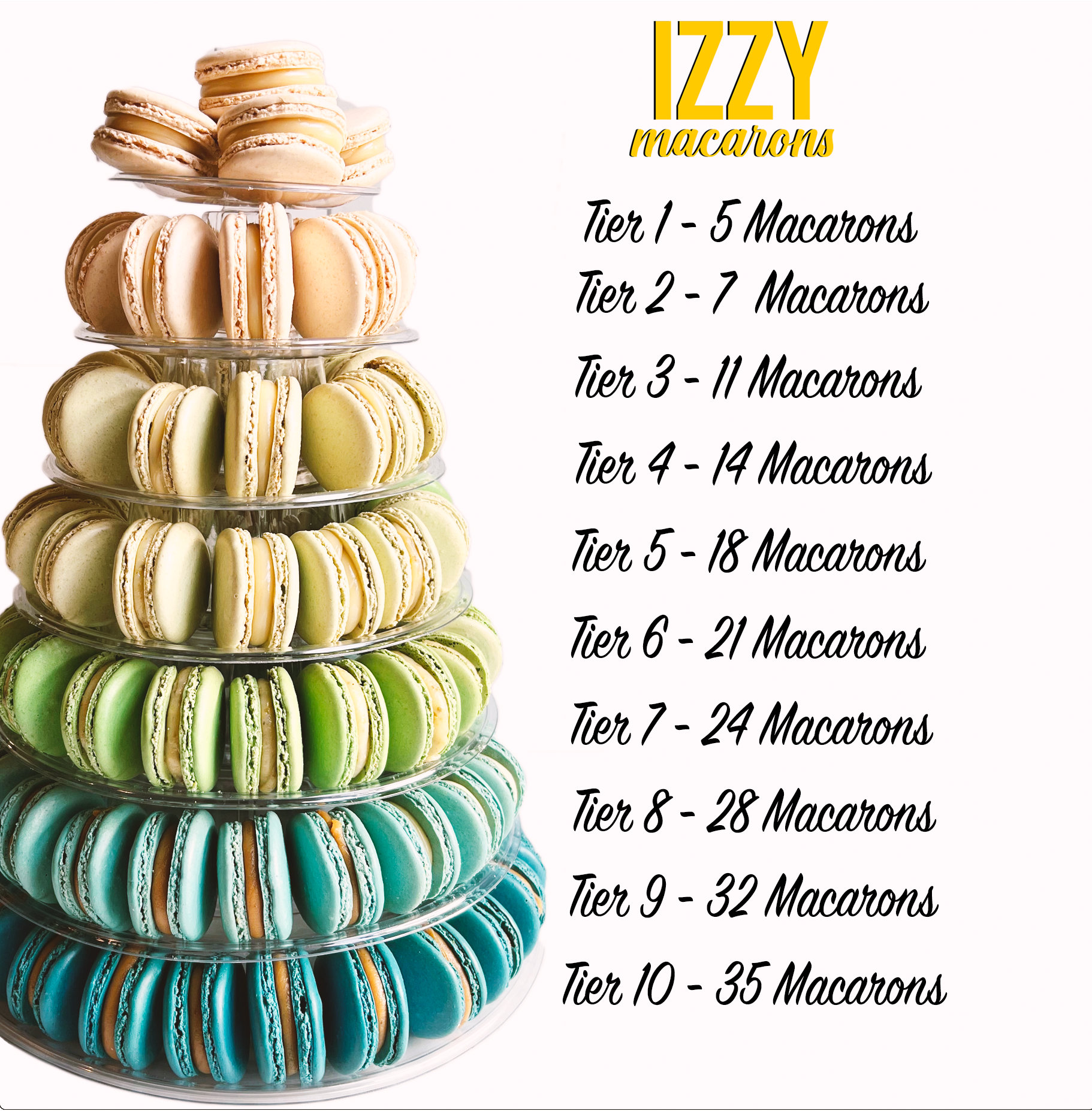Macaron Tower - Macarons With Tower Stand Included - Babyshower ...