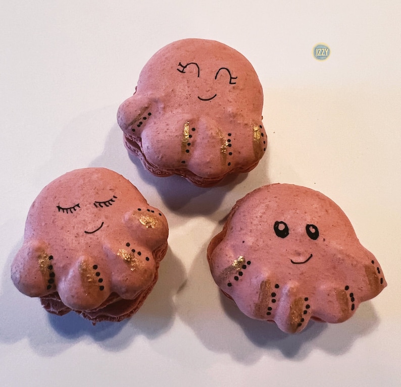 Octopus Macarons 12 or 24 Choose Your Flavors Edible - Etsy