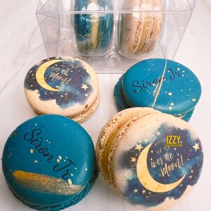Blue Sky Macarons - Customized Party Macarons Favor Clear Box With 2 ...