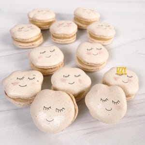 Customized Clouds French Macarons - Baby Shower/kids Party Macaroons 6 ...