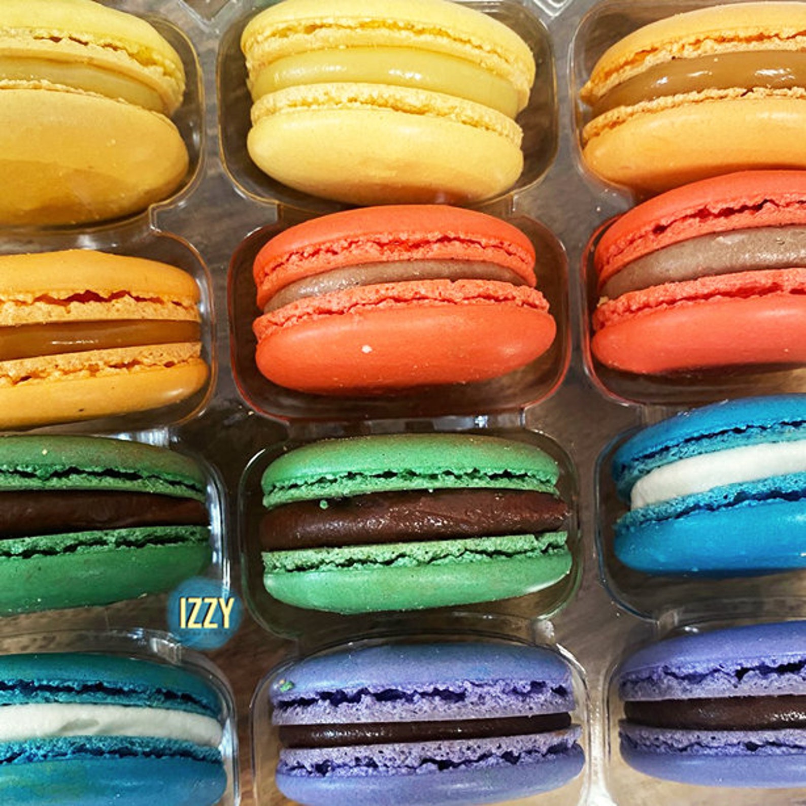 12 Macaron Box Assorted Flavors Gifts French Macaroons - Etsy