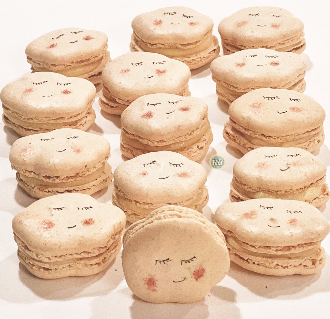 Customized Clouds French Macarons Baby Shower/kids Party Macaroons 6 or ...