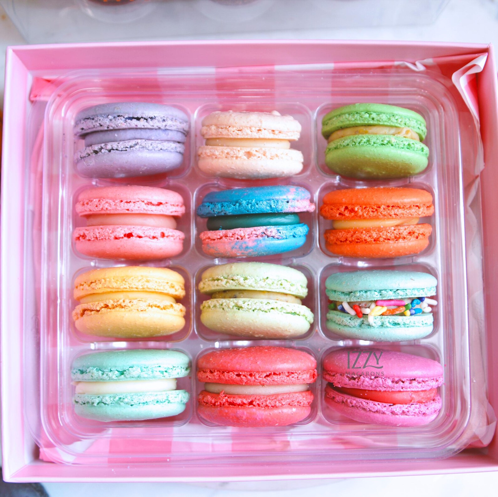 French Macaron Box - 12 Assorted Flavors - Gifts - French Macaroons ...