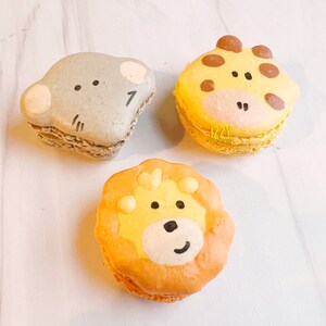 Zoo Animals French Macarons 12 or 24 - Choose Your Flavors - Elephant ...