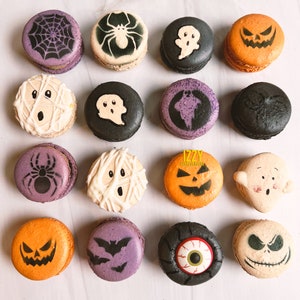 Halloween Macarons - Assorted Designs - 6/12/24 - Flavors Pre Selected ...