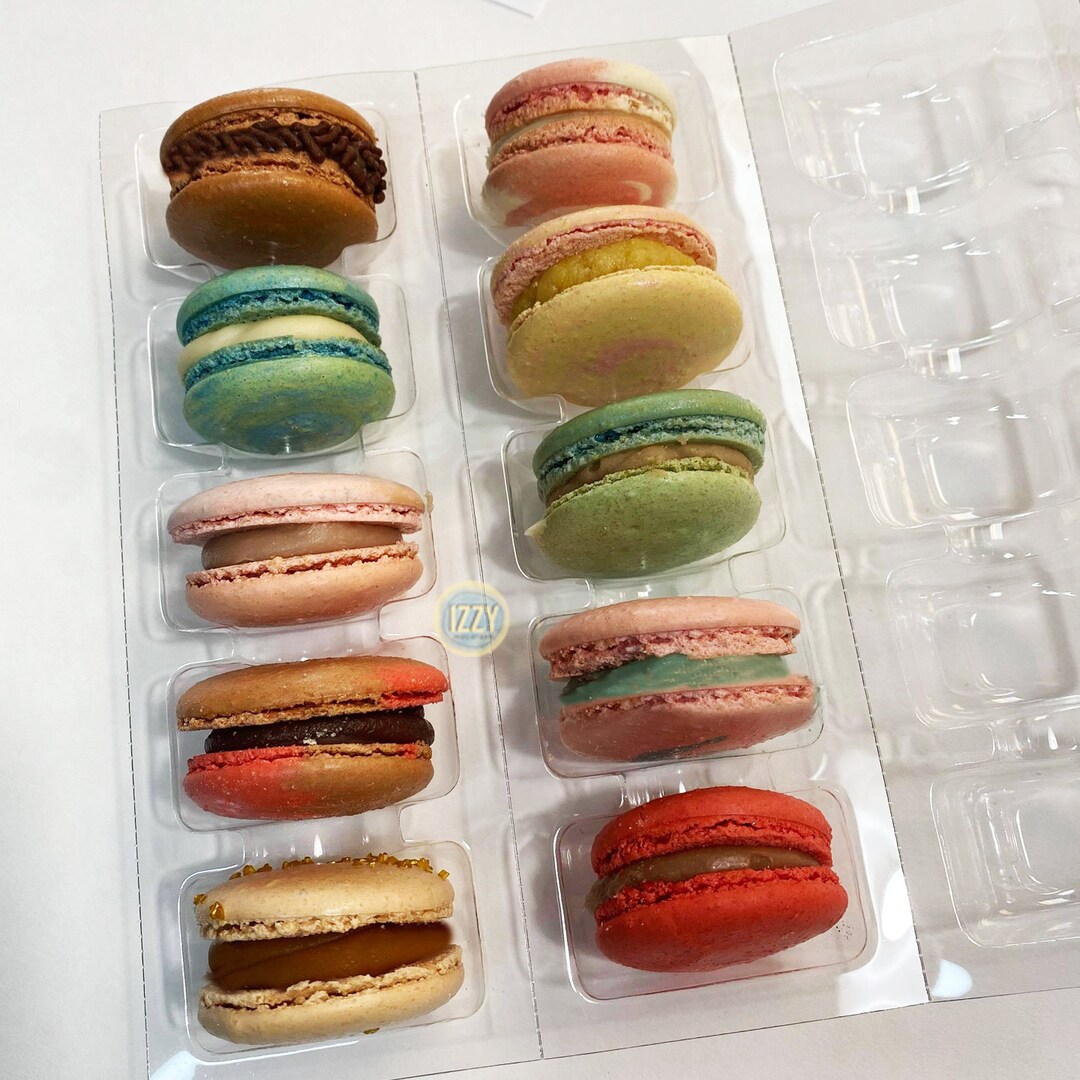 Macaron Box Assorted Flavors 10 Macaron Cookies Gift Box Macaroons ...
