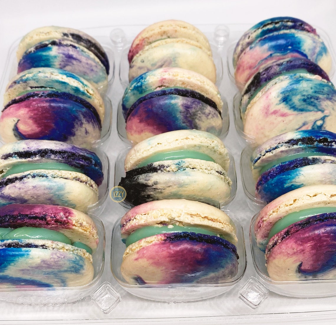 Galaxy Macarons 12 Choose Your Flavor French Macaroons - Etsy