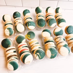 Moon French Macarons - 6, 12 or 24 - Choose Flavors Macaroons - Moon ...