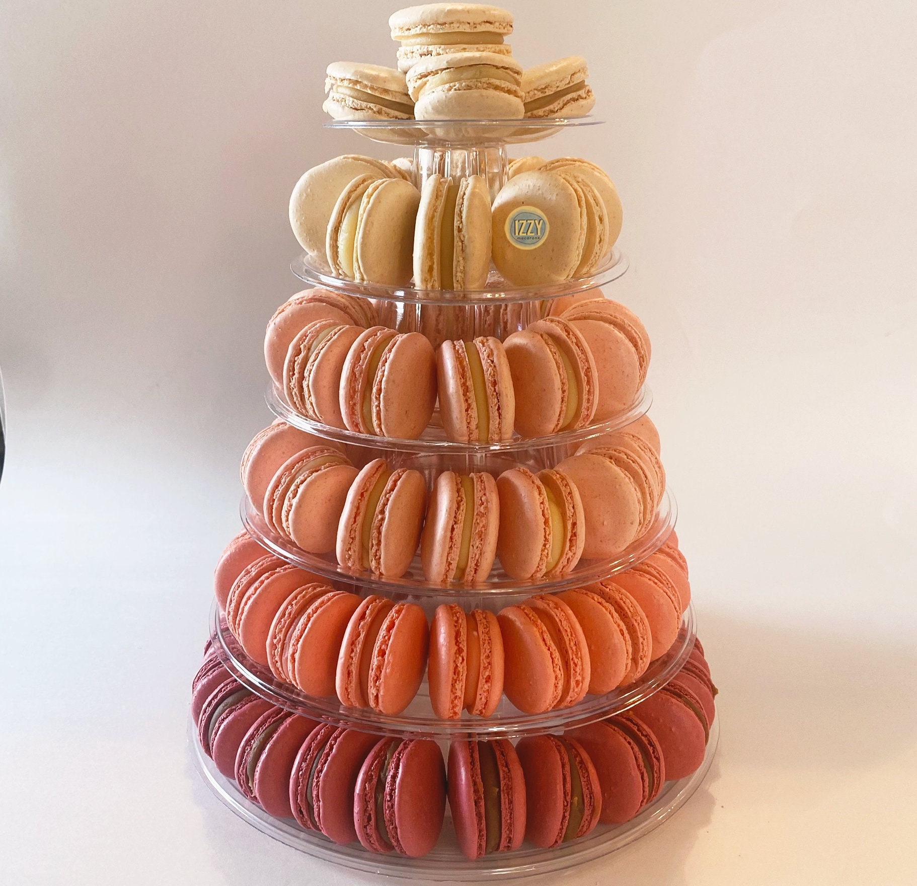 Macaron Tower Stand, 6 Tier Round Macaroon Holder Stand Multifunction ...