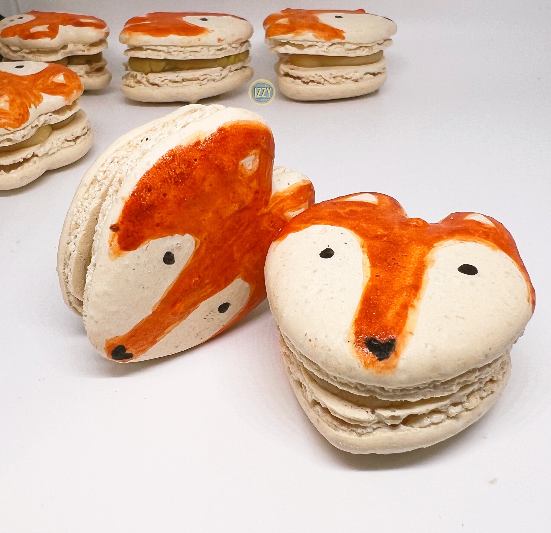 Fox French Macarons 12 or 24 Choose Your Flavors Edible - Etsy