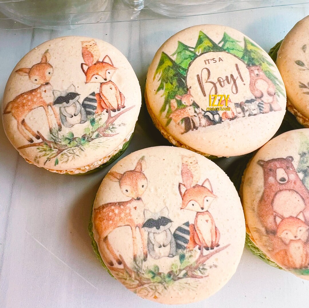 Wild One French Macarons Zoo Animals - Choose Your Flavors - Macarons ...