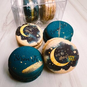 Blue Sky Macarons - Customized Party Macarons Favor Clear Box With 2 ...