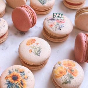 Spring Flowers French Macarons - 6 - Choose Your Flavors - Spring ...