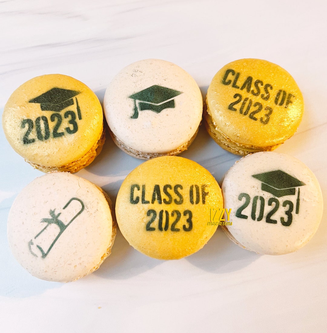 Graduation Box French Macarons Gift Choose Your Flavors - Etsy