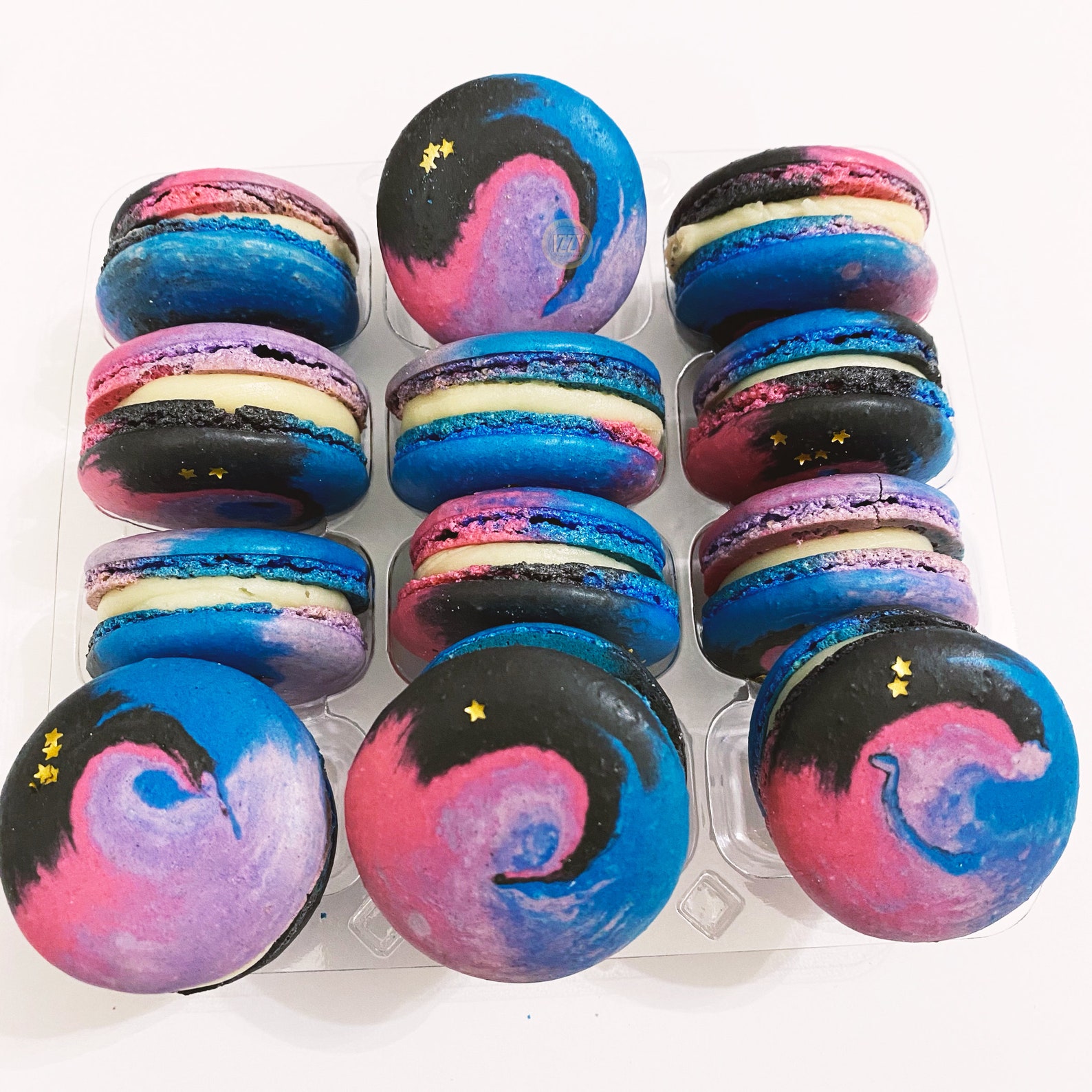 Galaxy Space Macarons 6/12/24 Choose Your Flavor French | Etsy