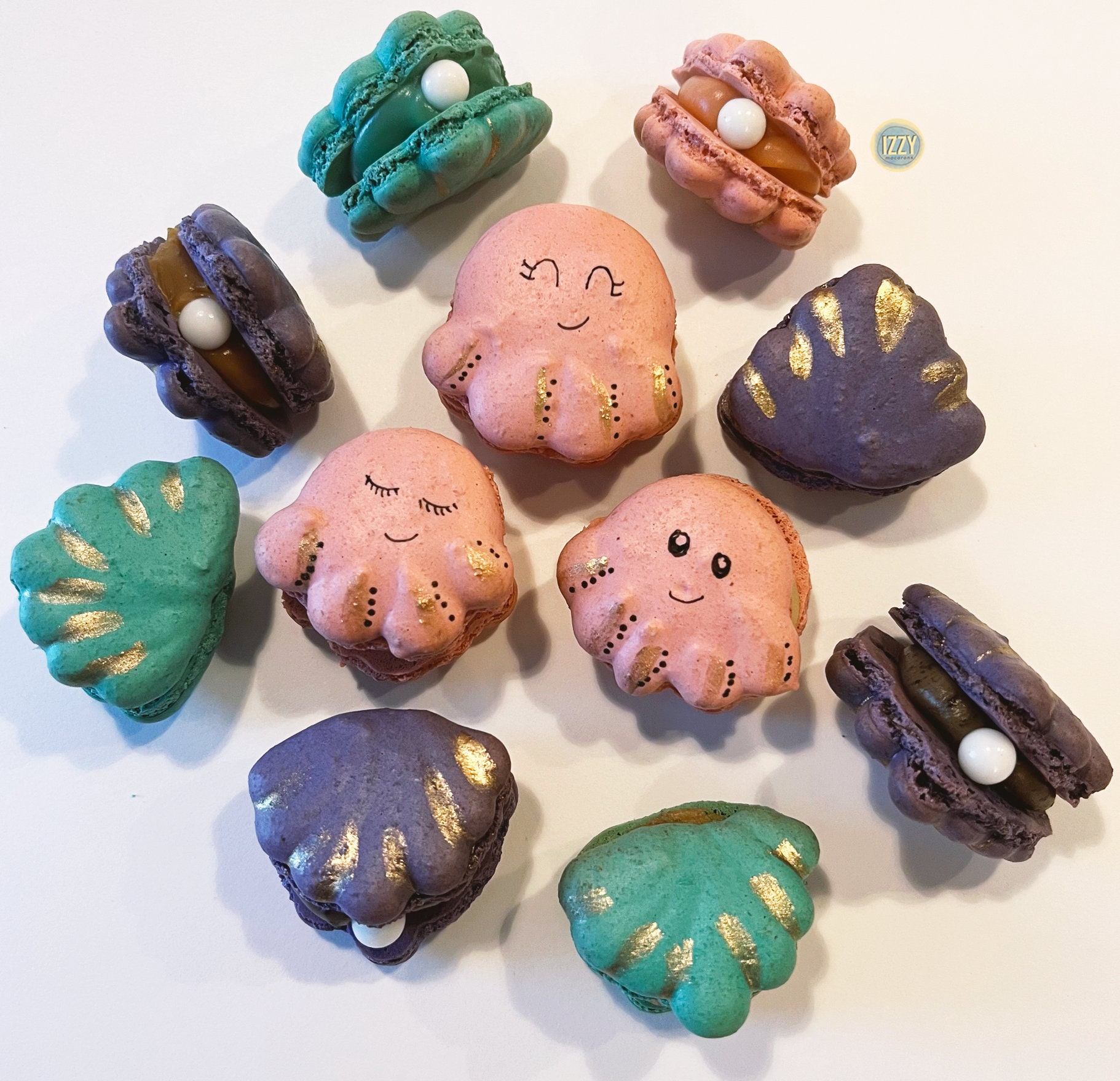 Octopus Macarons 12 or 24 Choose Your Flavors Edible - Etsy