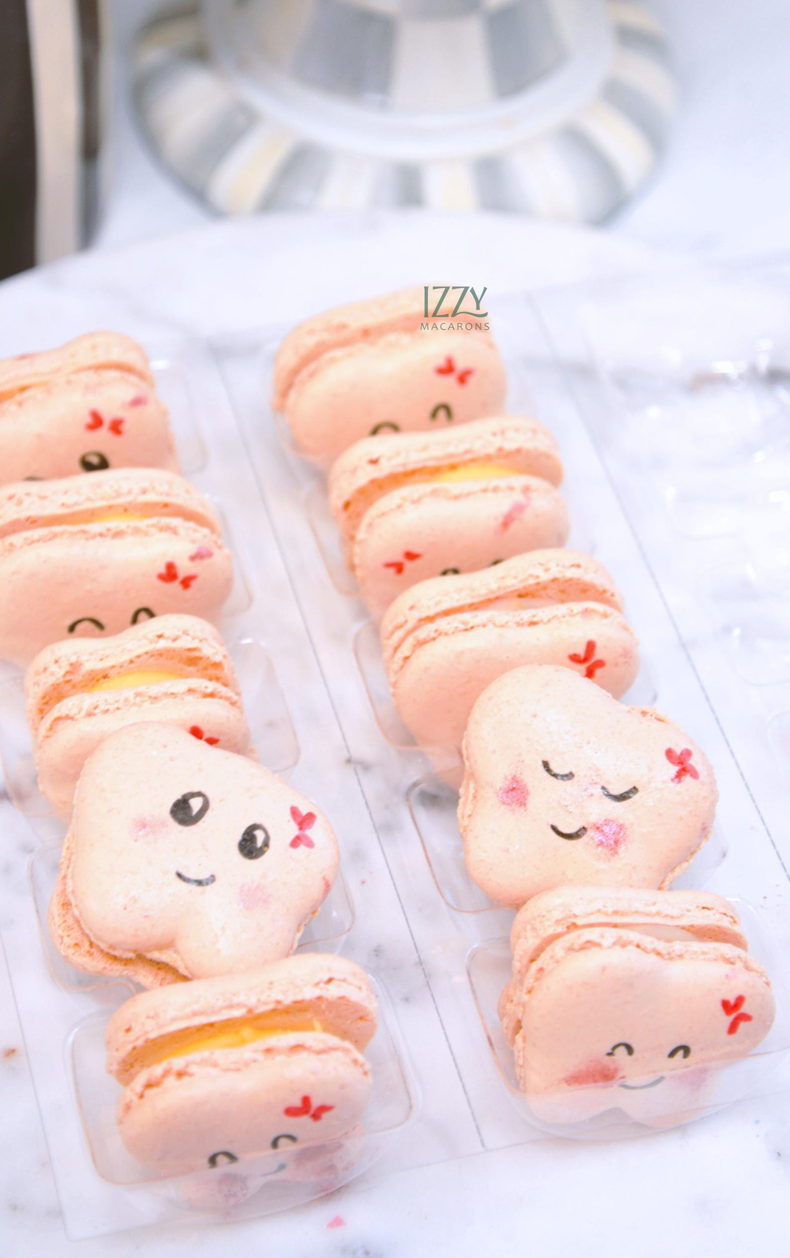 Tooth Macarons 15 or 30 - Choose Your Flavors - Edible Macaroons ...
