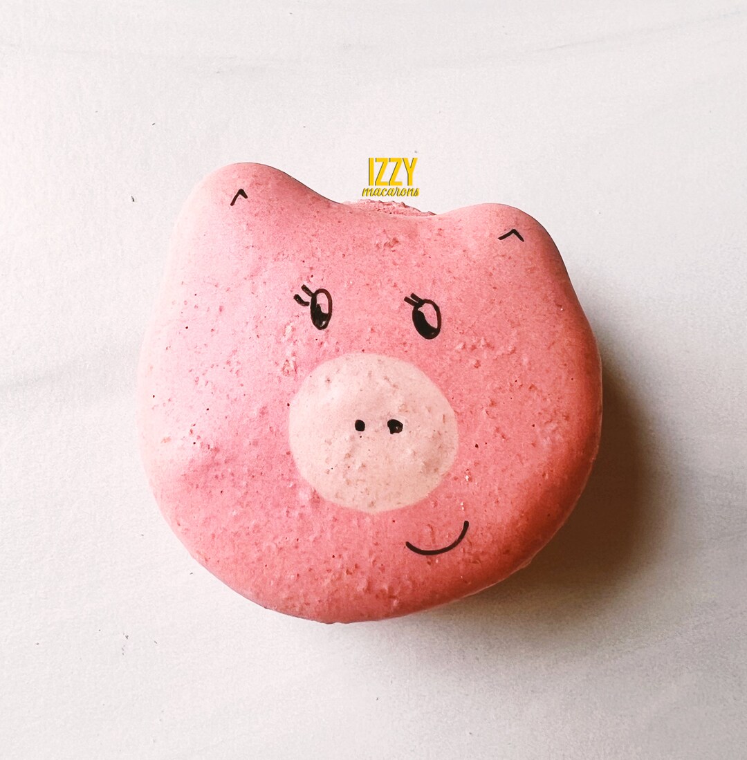 Pig Macarons - Farm Animals French Macarons 12 or 24 - Macarons ...