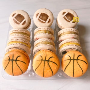 Sport French Macarons 6, 12 or 24 - Choose Your Flavors - Edible ...