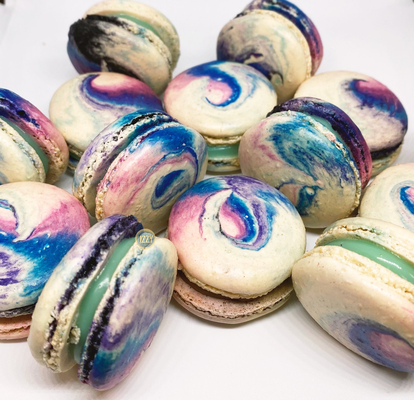 Galaxy Macarons 12 Choose Your Flavor French Macaroons - Etsy