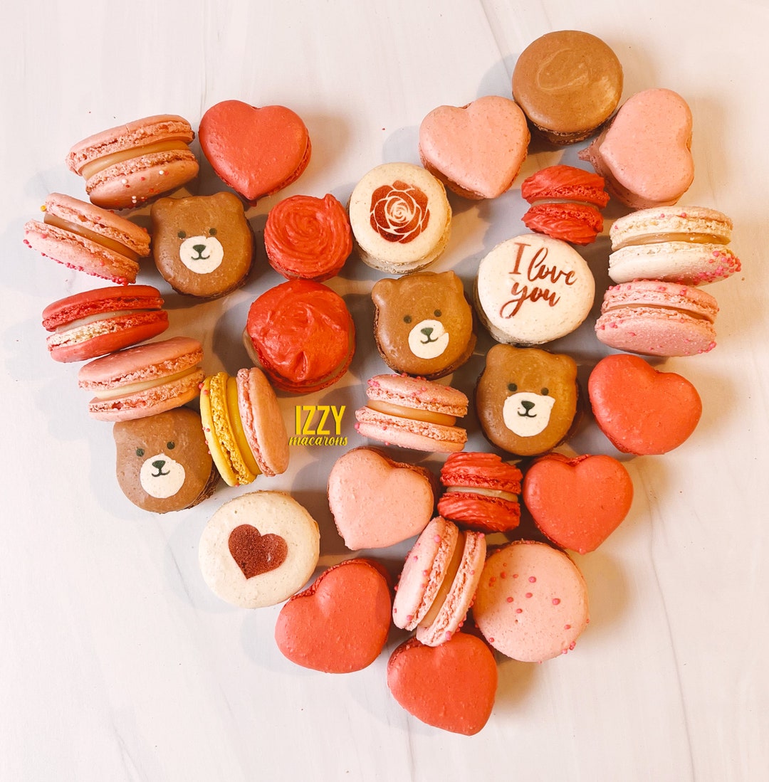 Surprise Me Valentine's Day Set French Macarons - Gift Box - 6, 12 or ...