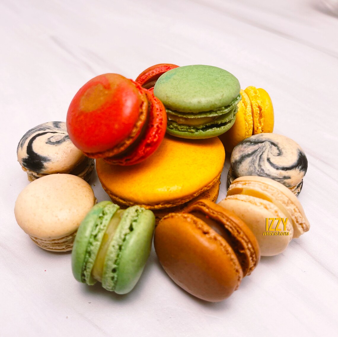 Izzy Mini French Macarons - Choose Flavors- Standard Packaging - Ice ...