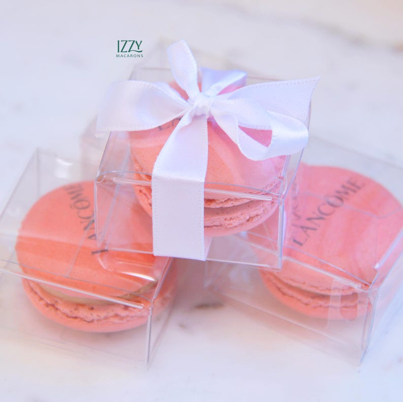 Individual Packed Macarons -party Macarons Favor Clear Box of 1 - Party ...